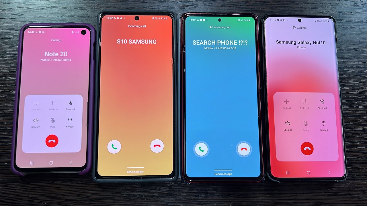 Incoming Call Samsung Series S/ s10e & s20+ & Note 10/20 & - YouTube