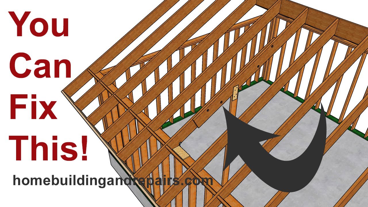 Simplified Instructions For Single Roof Rafter Repairs With Lower ...