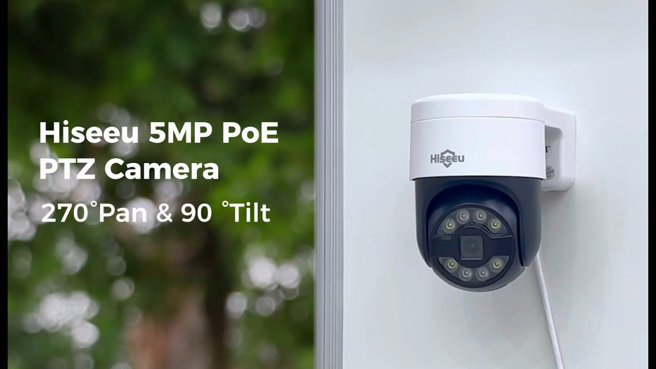 Hiseeu 4K PTZ POE Security Camera System - YouTube