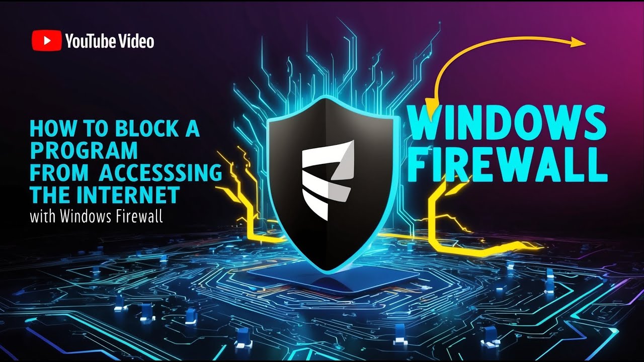 How To Block A Program From Accessing The Internet With Windows Firewall Easy Solution Youtube