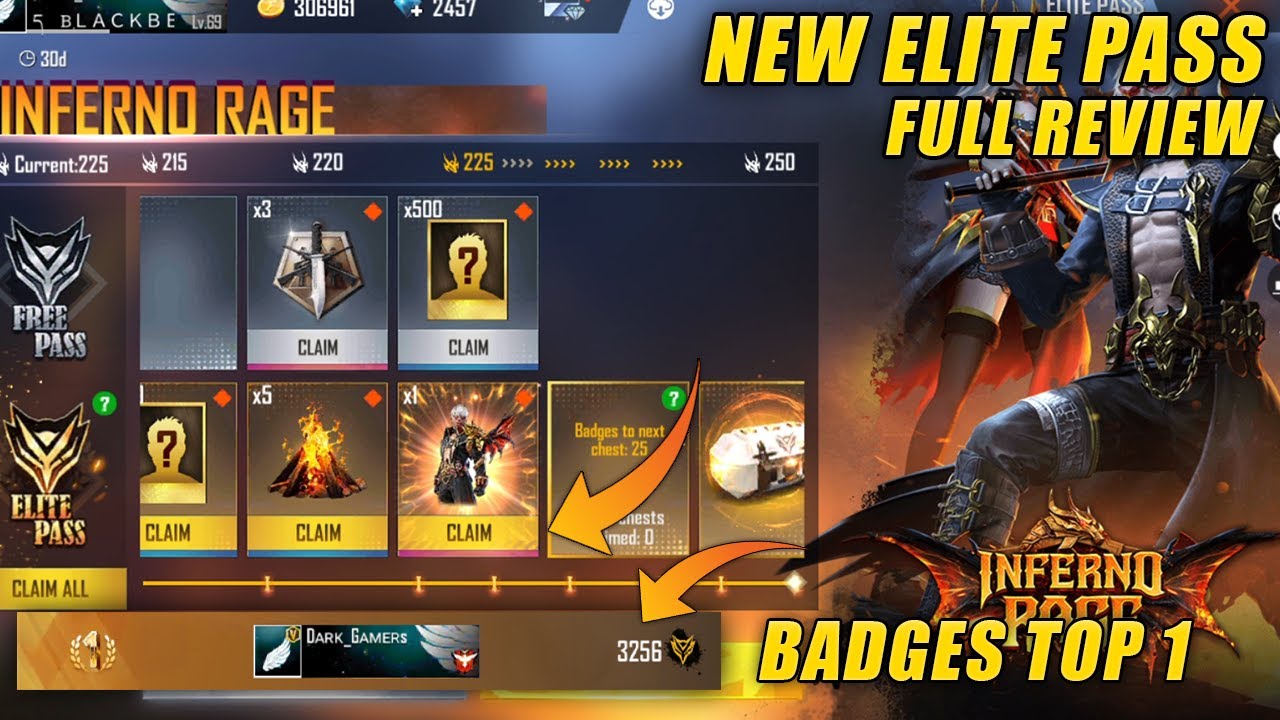 Free Fire New Elite Pass Full Review | Season 42 Elite Pass Free Fire ...