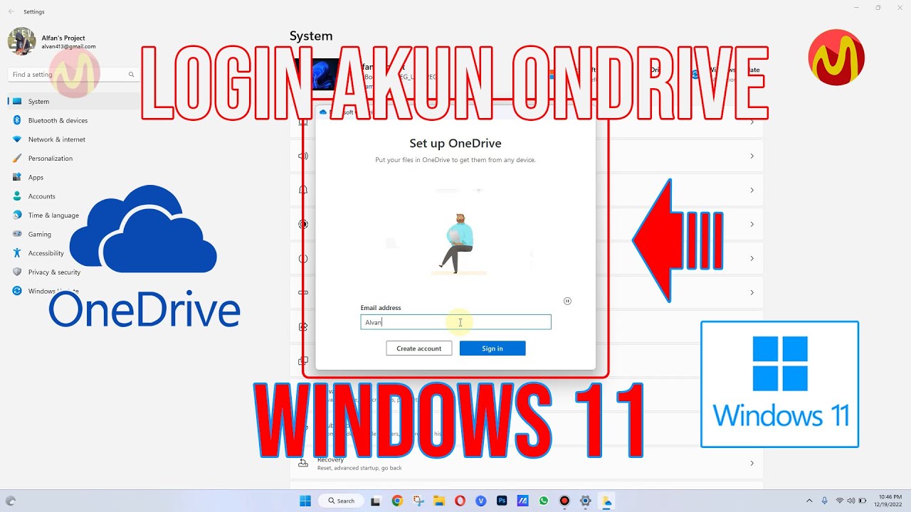 Cara Mudah Login OneDrive di Windows 11 - YouTube