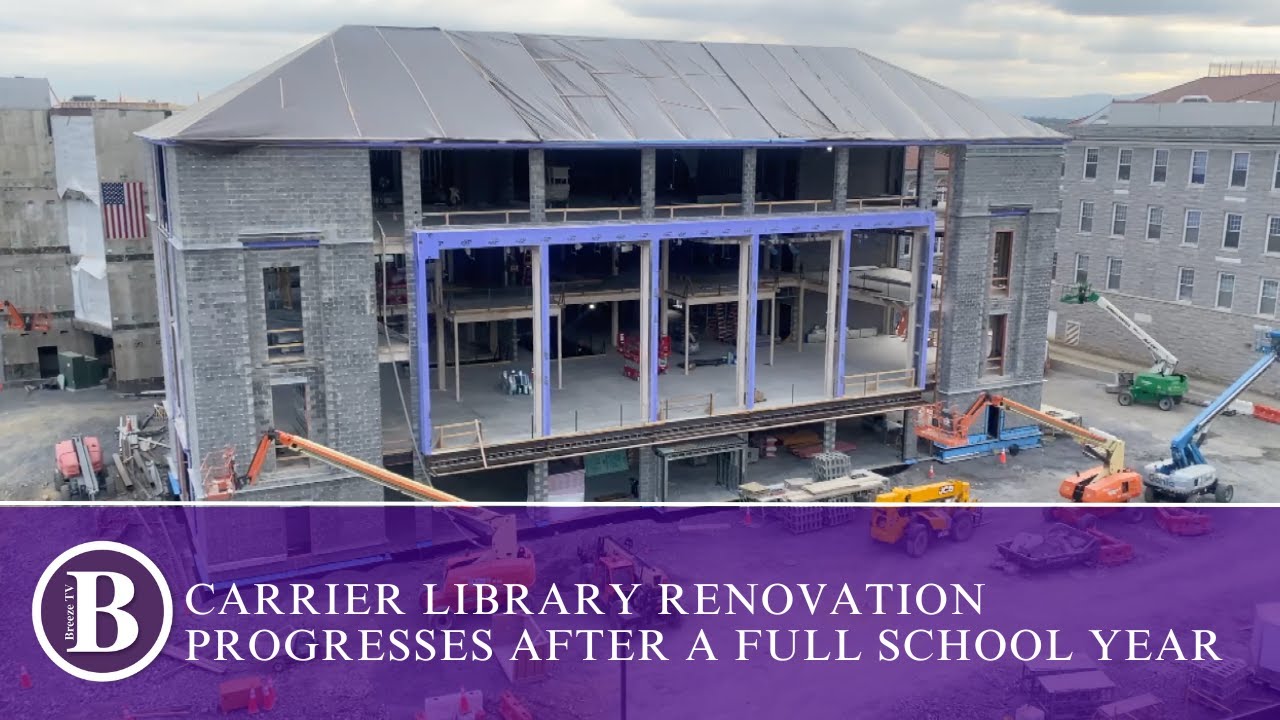 Carrier Library renovation progresses after a full school year - YouTube
