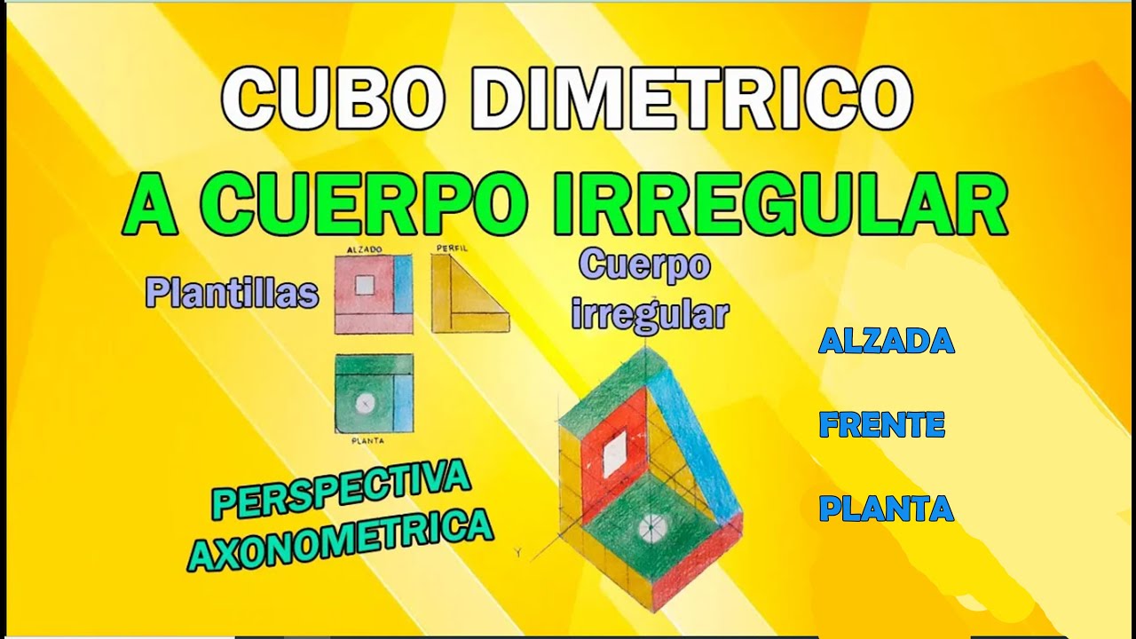 PERSPECTIVA DE UN CUBO DIMETRICO SECCIONADO - YouTube