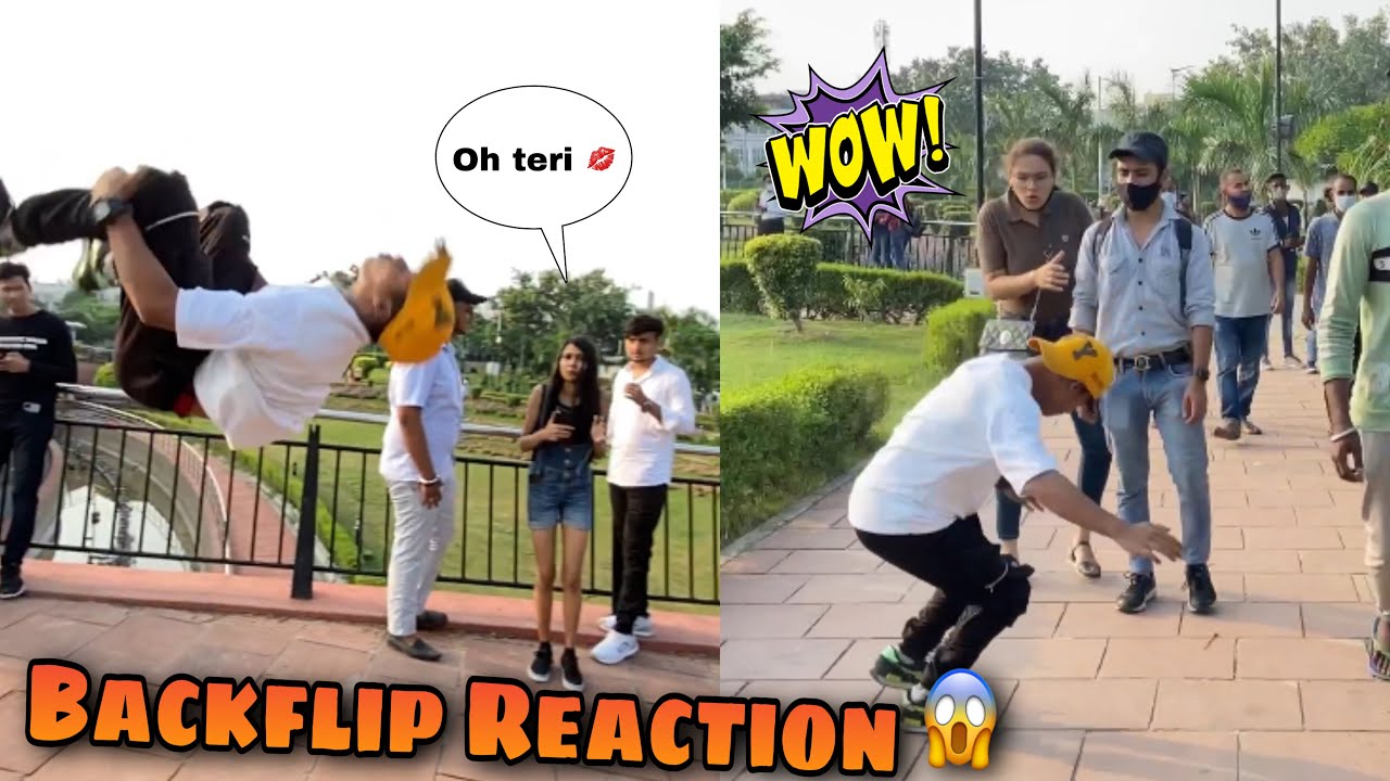 Amazing Backflip Reaction 😂 Part -1 - YouTube