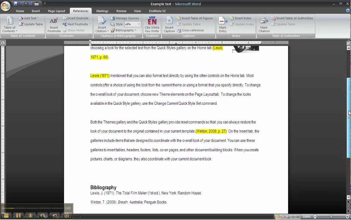 Adding a Bibliography to a Word document - YouTube