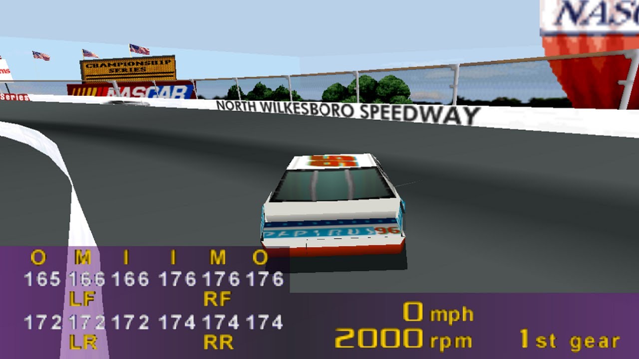 Nascar Racing - North Wilkesboro - PS1 - 1080P - YouTube
