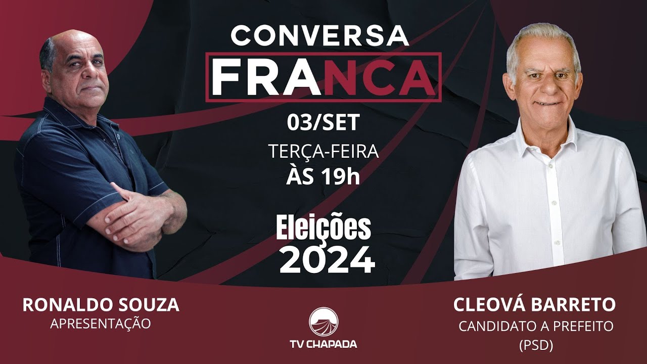 CONVERSA FRANCA COM CLEOVÁ BARRETO. | 03/09/2024 - YouTube