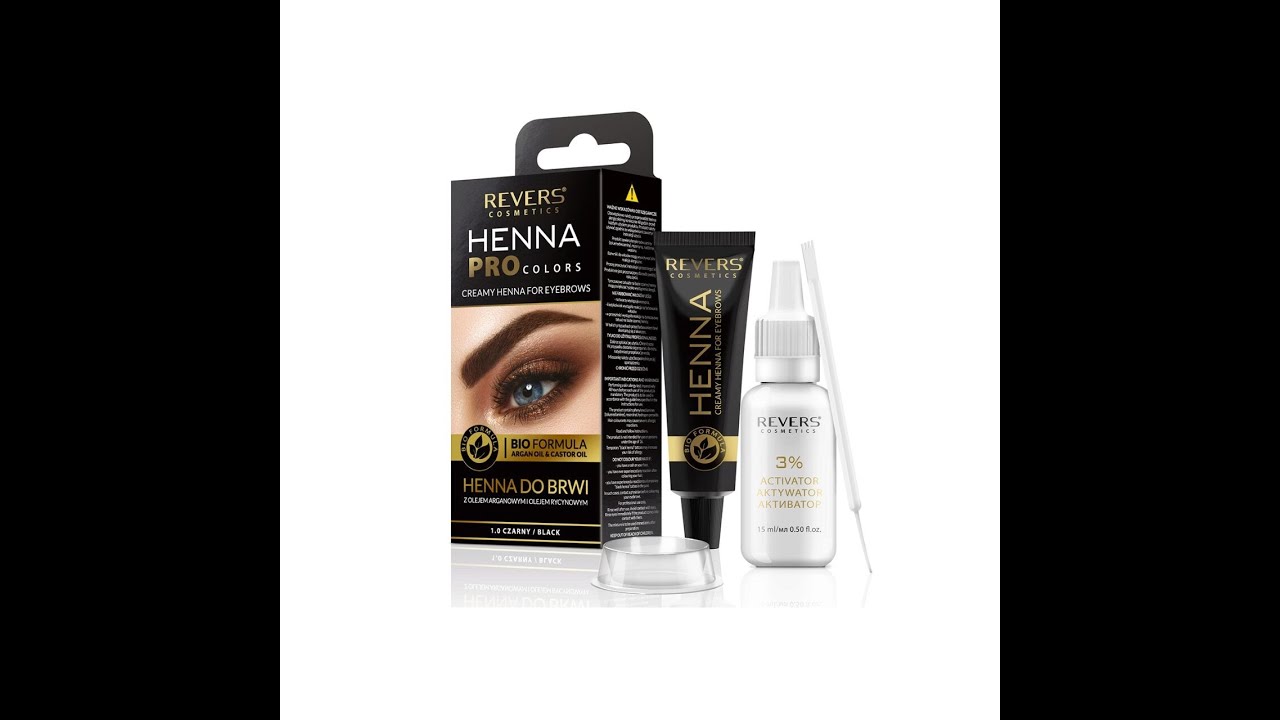 Unboxing si testare vopsea sprancene Henna Pro Colors Revers ...