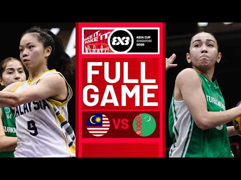 Malaysia 🇲🇾 vs Turkmenistan 🇹🇲 | Women Full Game | FIBA 3x3 Asia Cup 2026 | #3x3Basketball