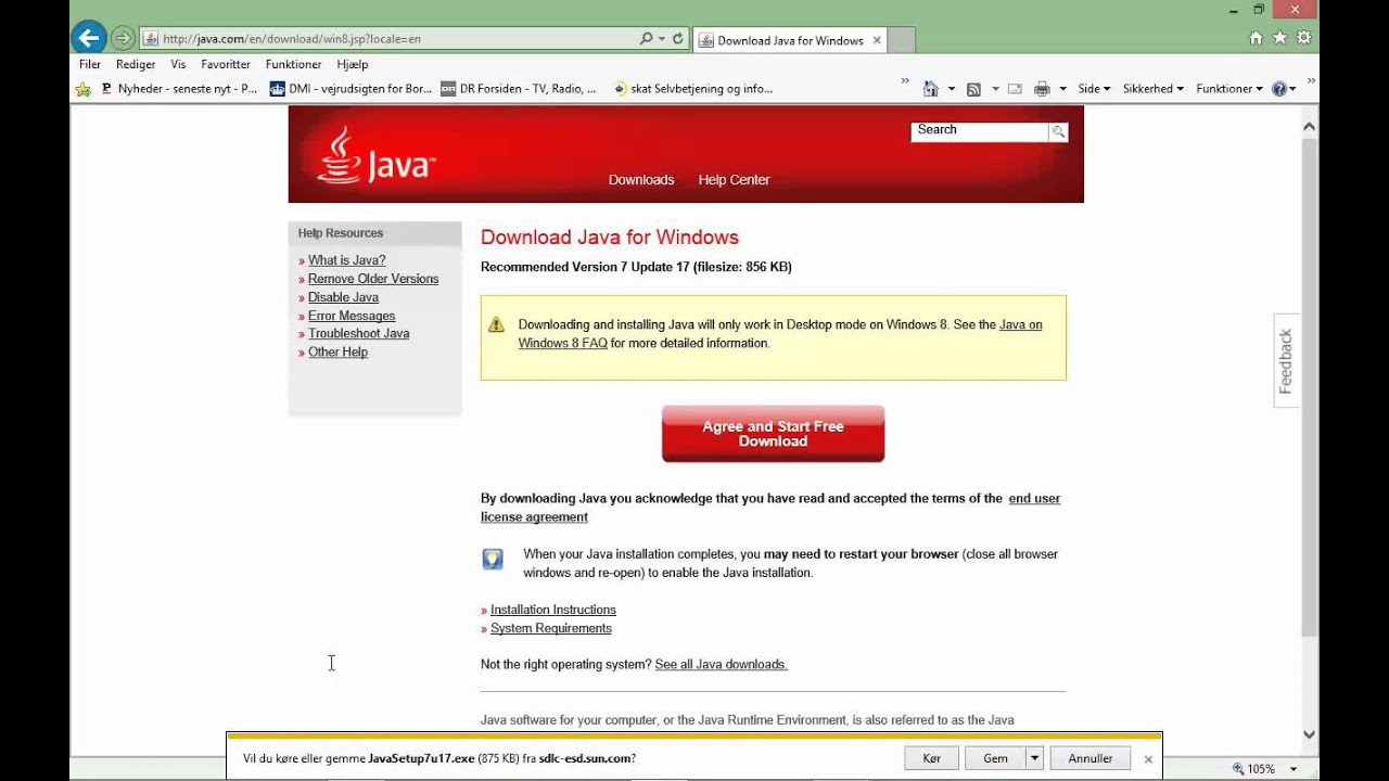 Manuel Java opdatering - YouTube