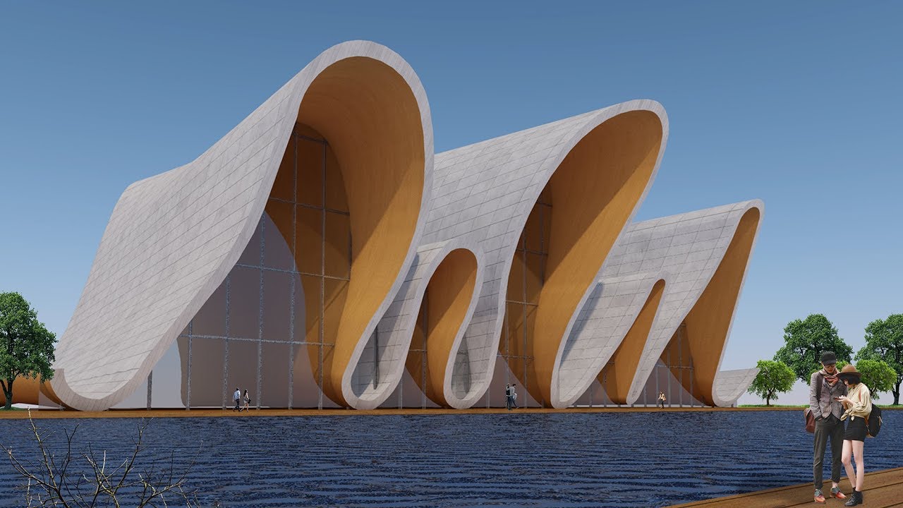 Tutorial Archicad 22 Creating A Wave Building With The Shell Tool Youtube