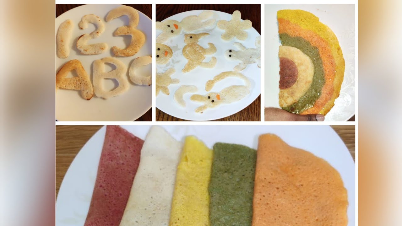 Color dosa's | dosa | how to attract kids with dosa's(no artificial ...
