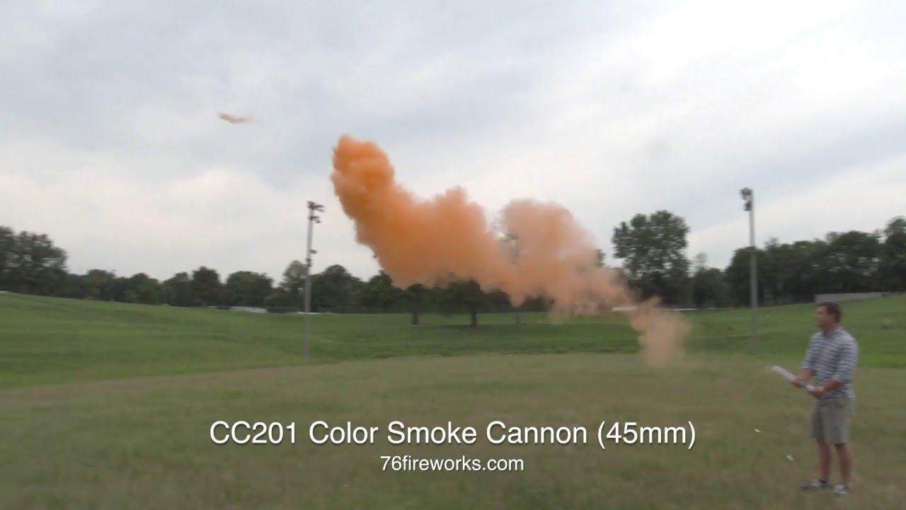 Color Smoke Cannon - 45mm - YouTube