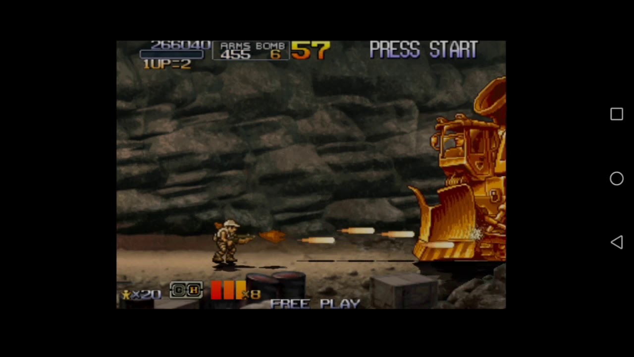 Metal Slug 6 - jefe 1 / boss 1 - Mining Vehicle ( Level 8) - YouTube