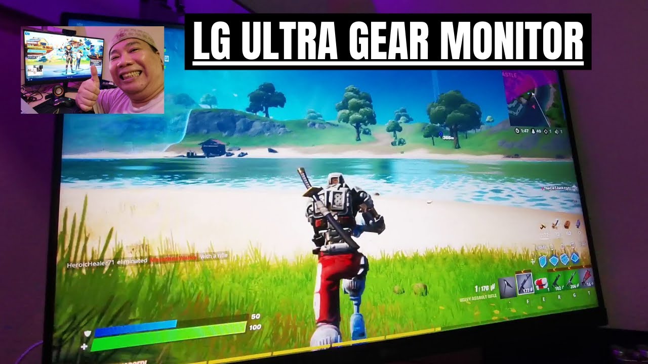 LG ULTRA GEAR GAMING MONITOR - FORTNITE- GAME TEST - YouTube