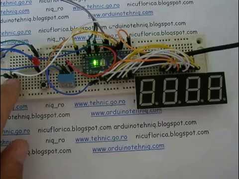 RTC clock with manual adjust, date, alarm, temperature and humidity using Arduino - YouTube