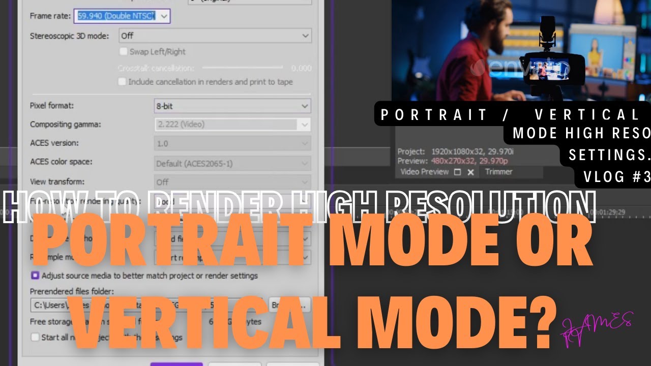 HOW TO RENDER PORTRAIT OR VERTICAL VIDEO IN HIGH RESOLUTION - YouTube