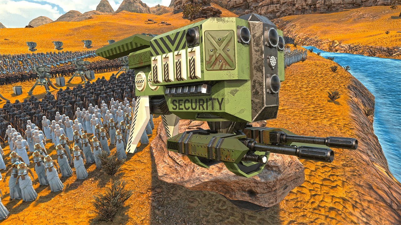 Security Turret, MG77 Machine & RAMBO vs 2.5 MILLION Pyramid Head ...