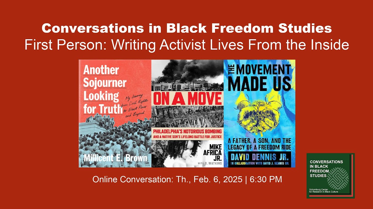 CBFS | First Person: Writing Black Activist Lives from the Inside - YouTube