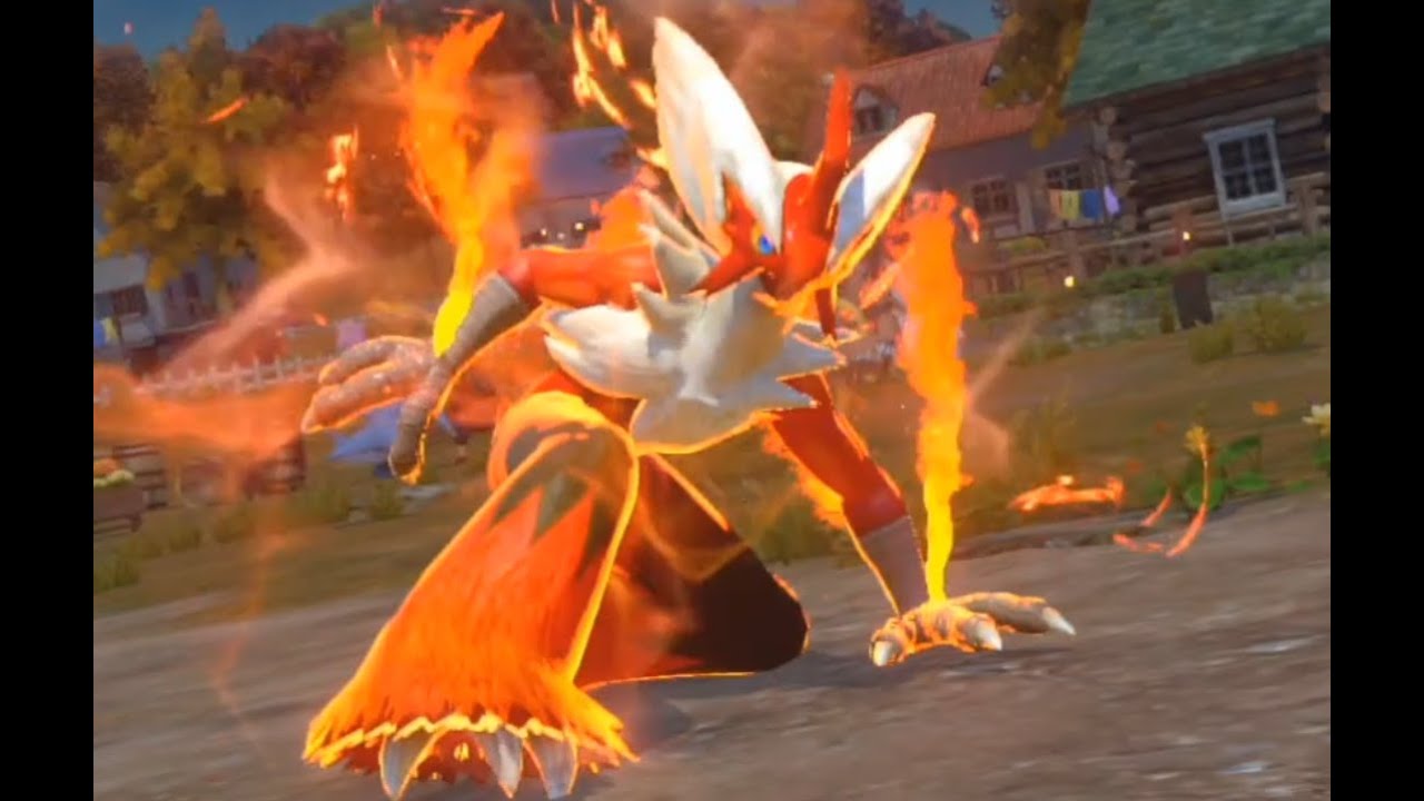 Pokkén Tournament Blaziken Gameplay + Burst attack - YouTube