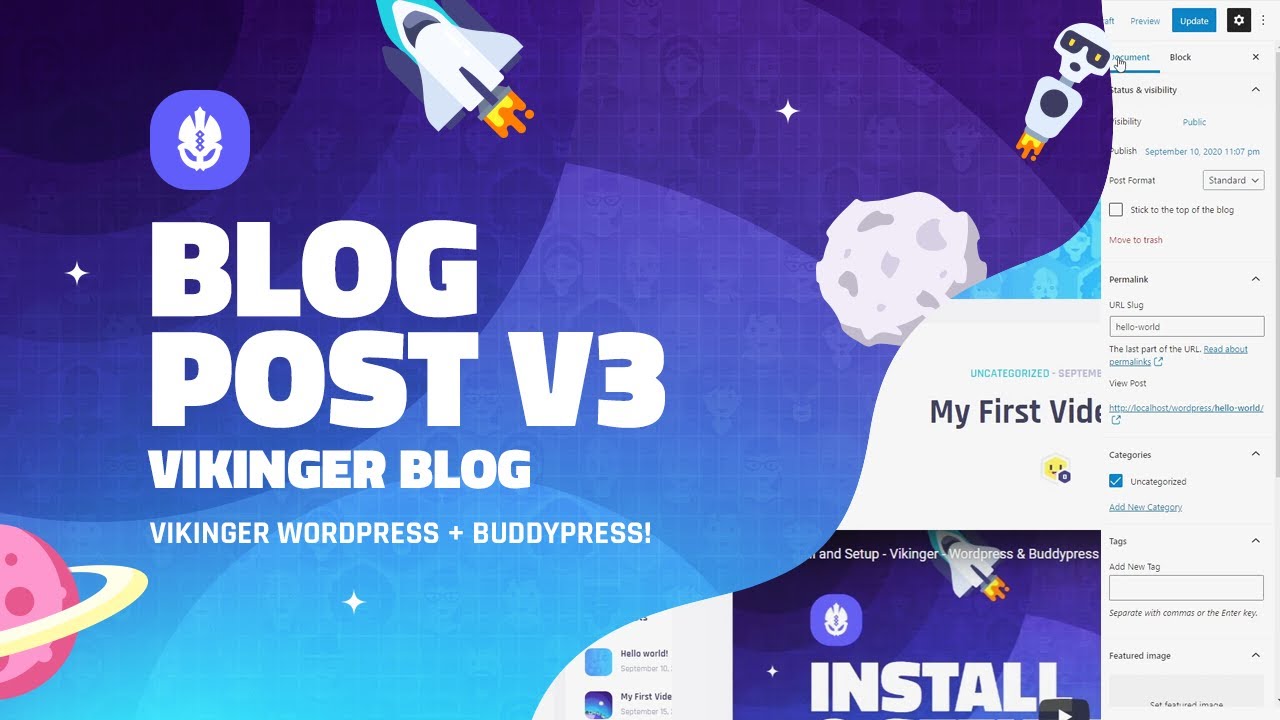 Post V3 - Vikinger Blog - Vikinger - WordPress & BuddyPress Social Community - YouTube