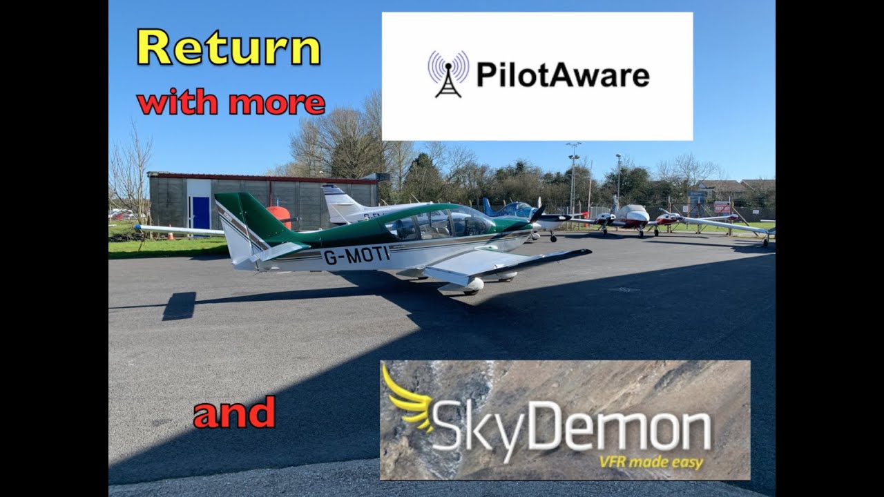 PilotAware with SkyDemon, returning from Earls Colne - YouTube