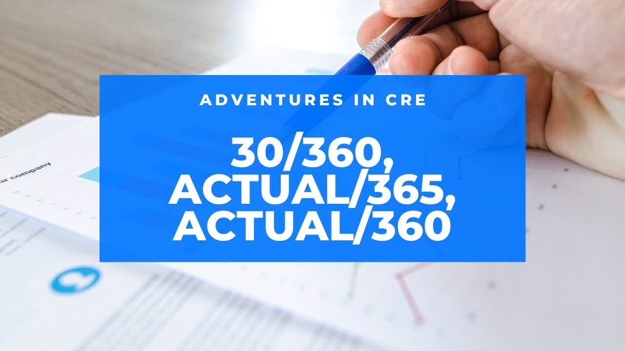 30 360 Actual 365 Actual 360 Amortization Tables Watch Me Build