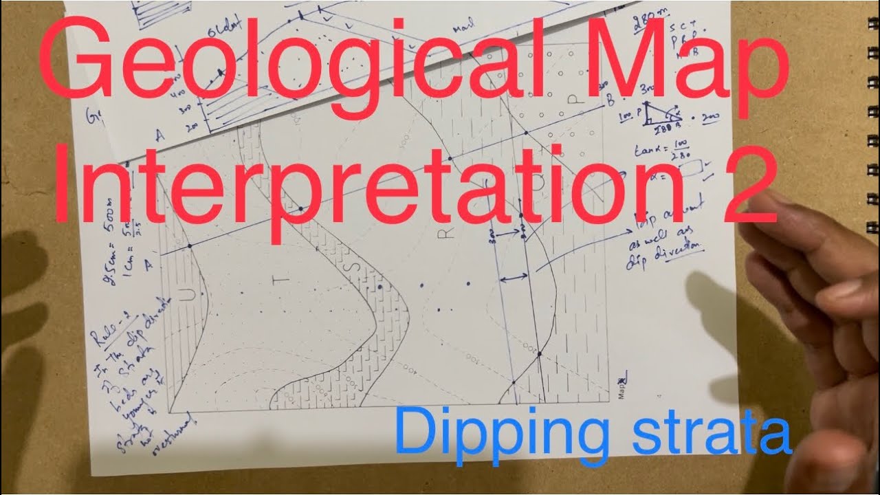 Geological Map Interpretation Exercise 2 Dipping Strata YouTube