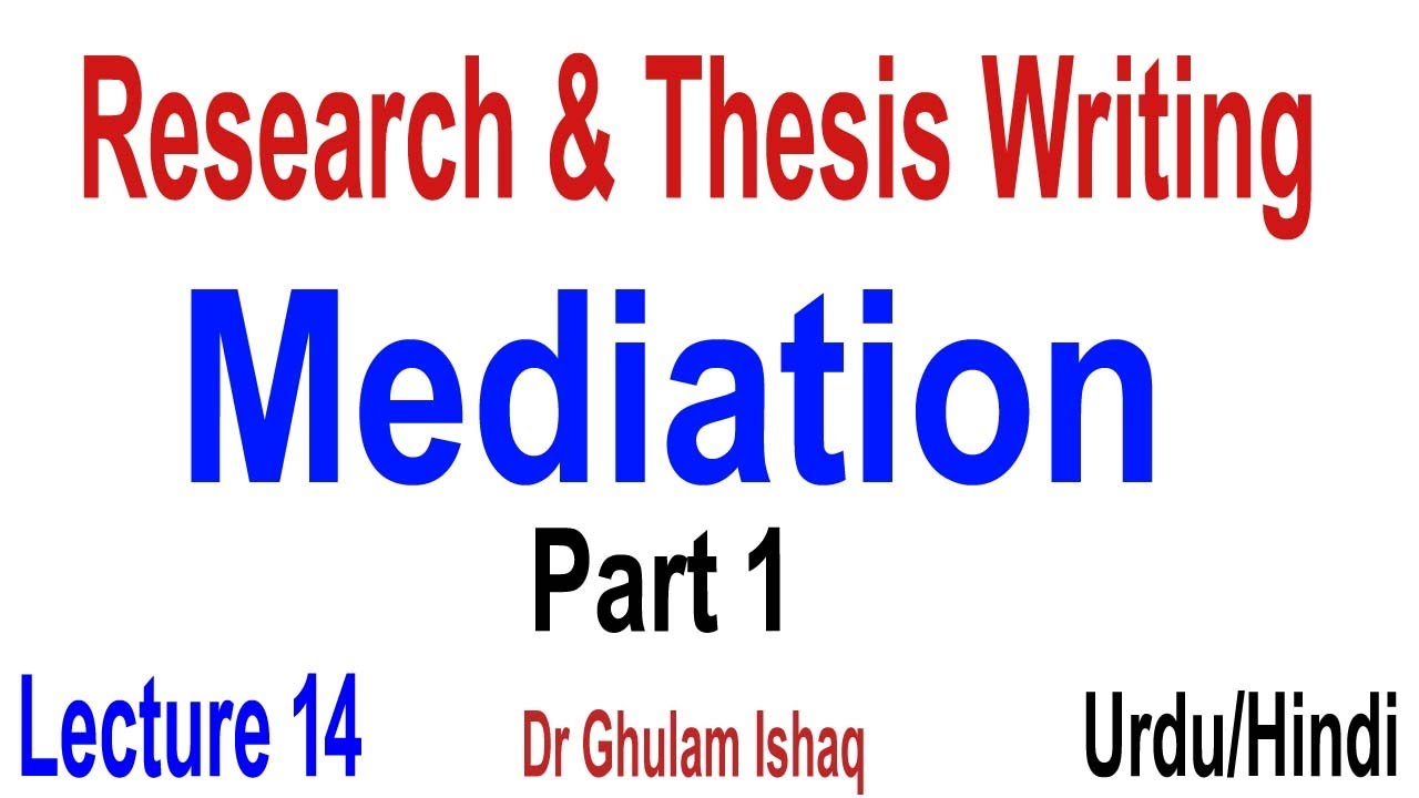 What is Mediation part 1 | Mediation in Data Analysis | Research ...