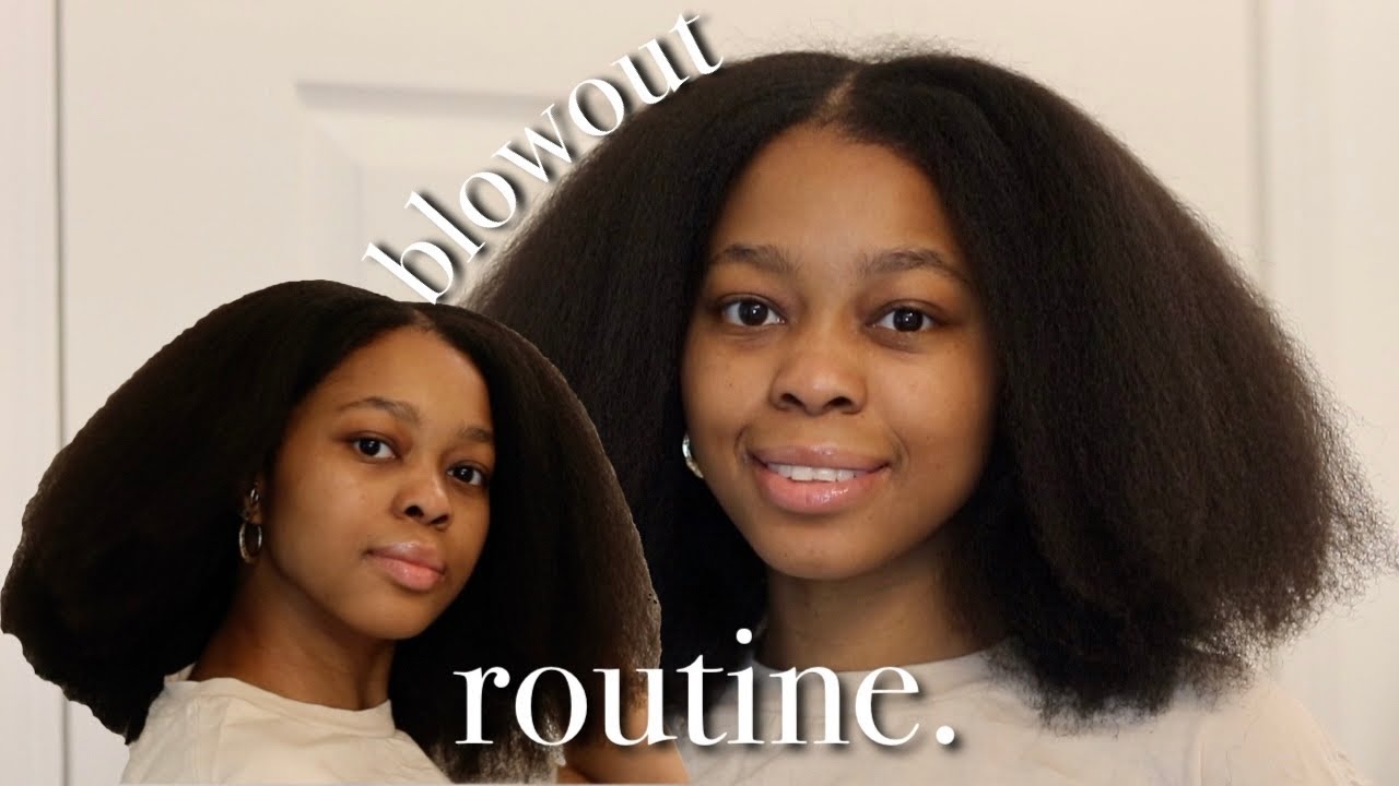 BEST BLOWOUT ROUTINE | TYPE 4 NATURAL HAIR | QUICK, SAFE, EASY & UNDER ...