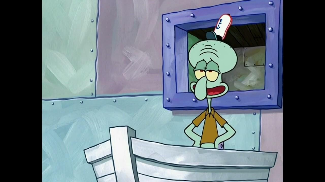 Squidward Laughing after he Throws SpongeBob to the Kitchen for 10 Hours - YouTube