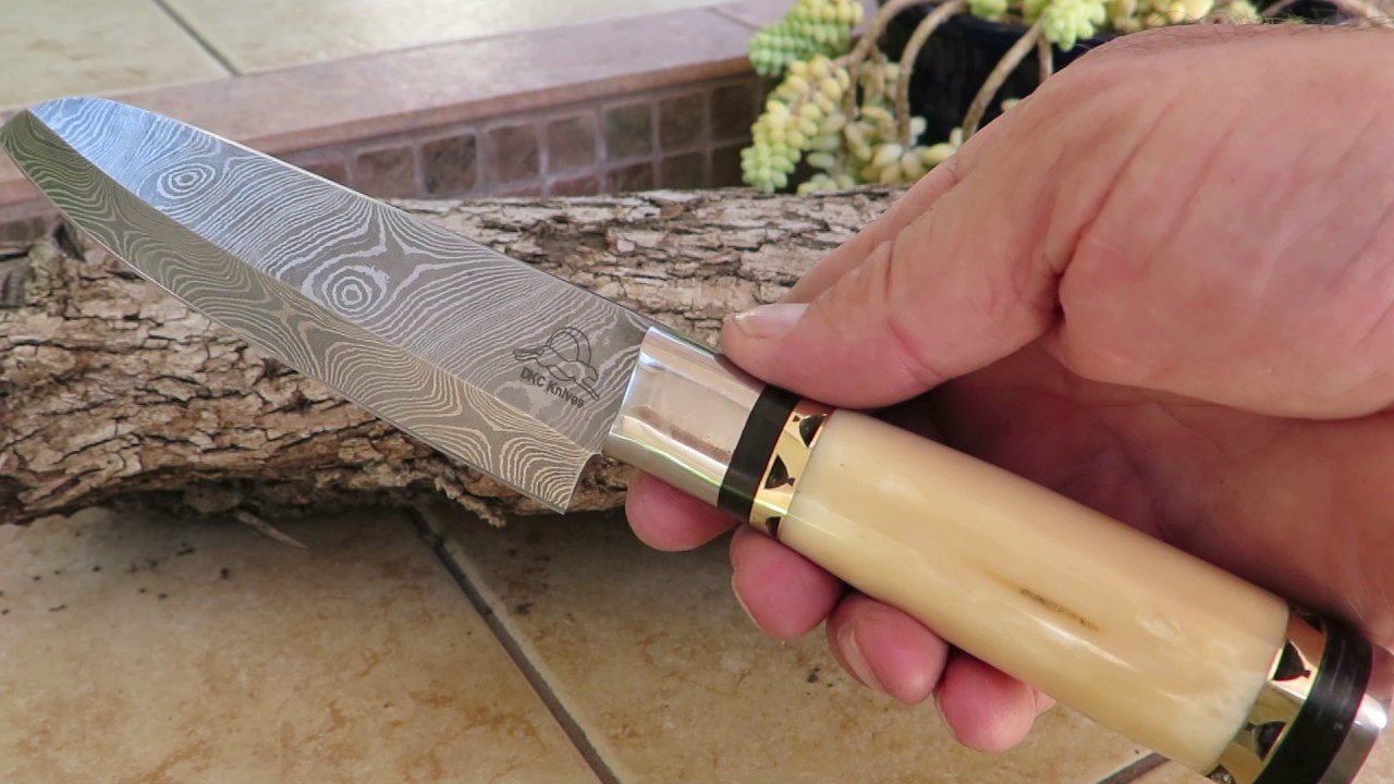 DKC-831 Yapina Chef Knife DKC Knives Custom Hand Made Damascus Hunting ...