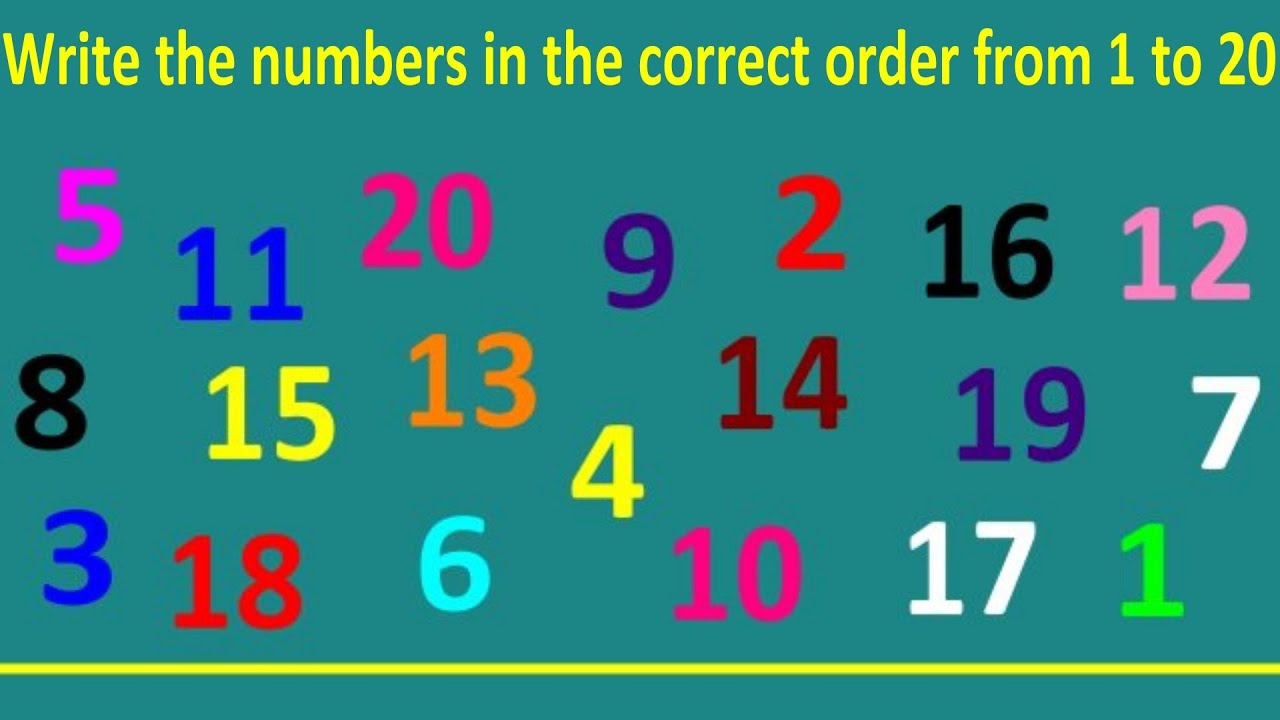 Numbers Questions and Answers from 1 to 20 - YouTube