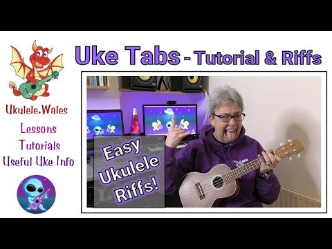 Ukulele Tabs Tutorial Using Easy Ukulele Riffs - YouTube