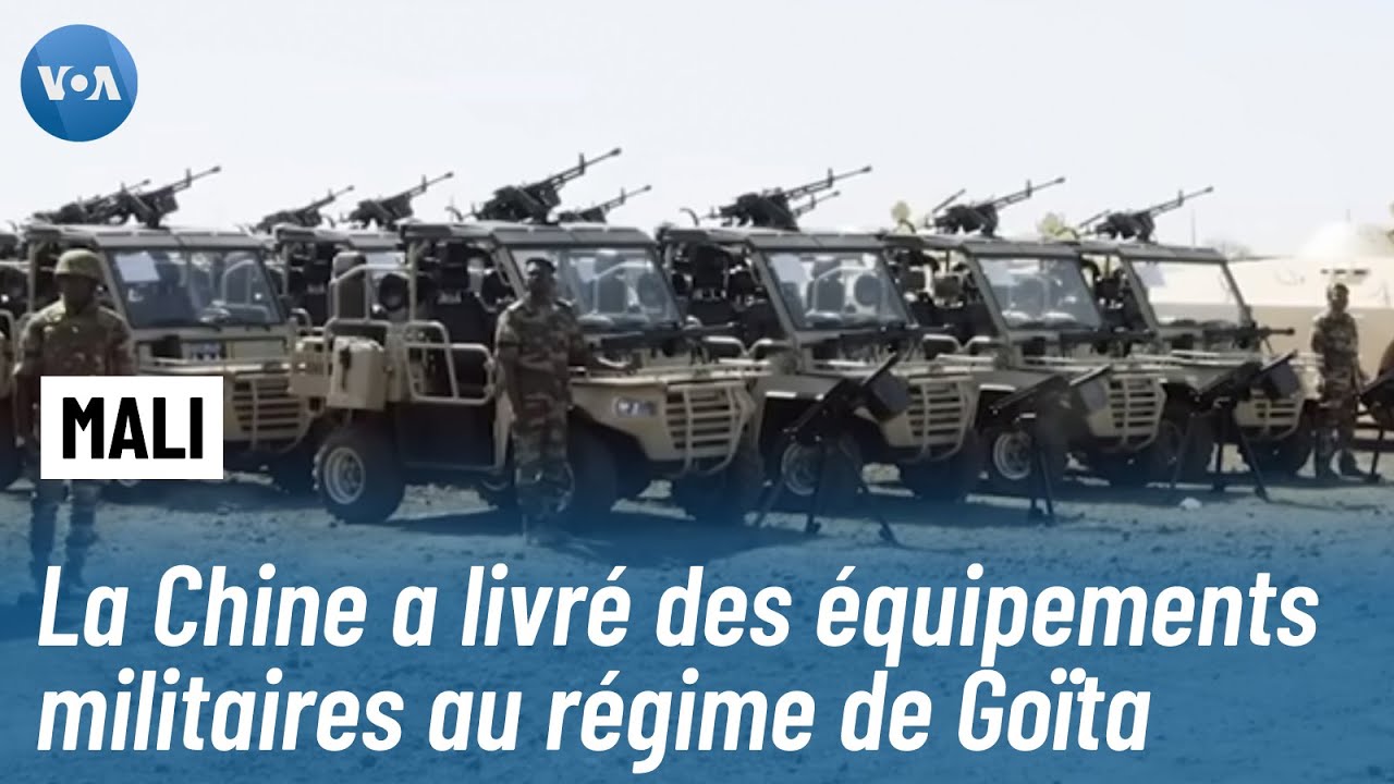 Du matériel militaire chinois livré au Mali - YouTube