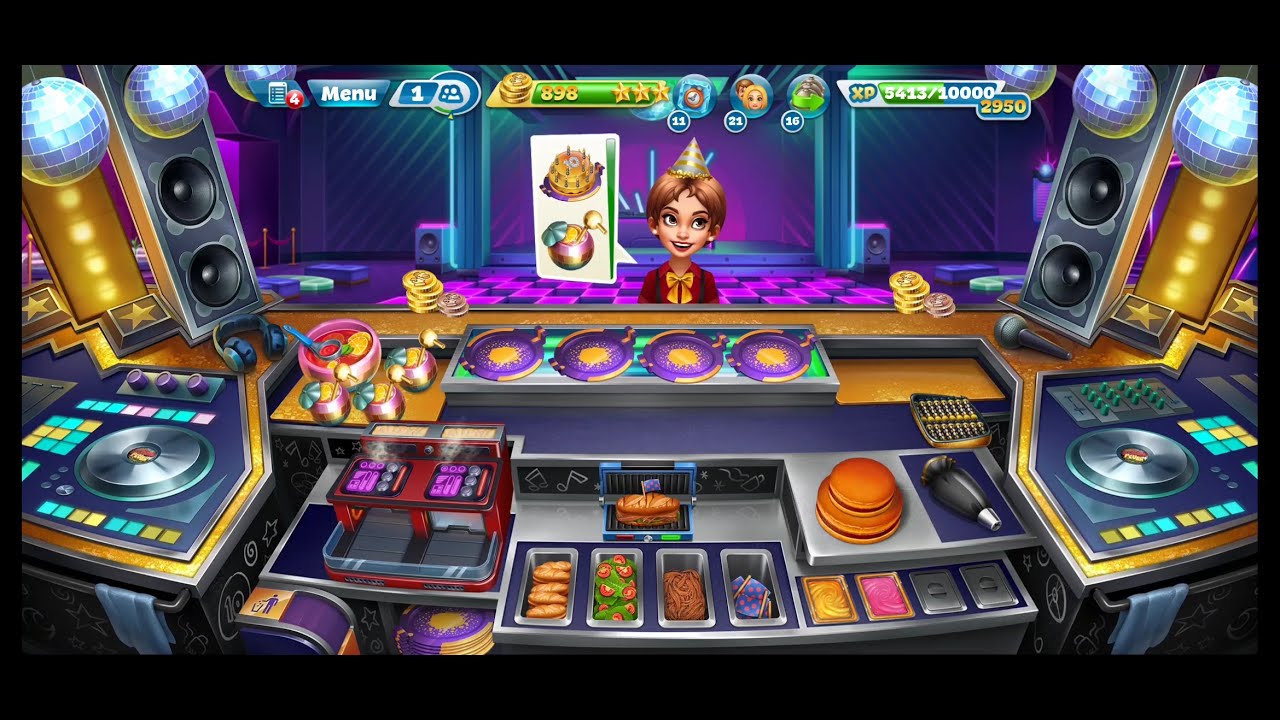 Cooking Fever - The Party Palace Level 11-15 - YouTube