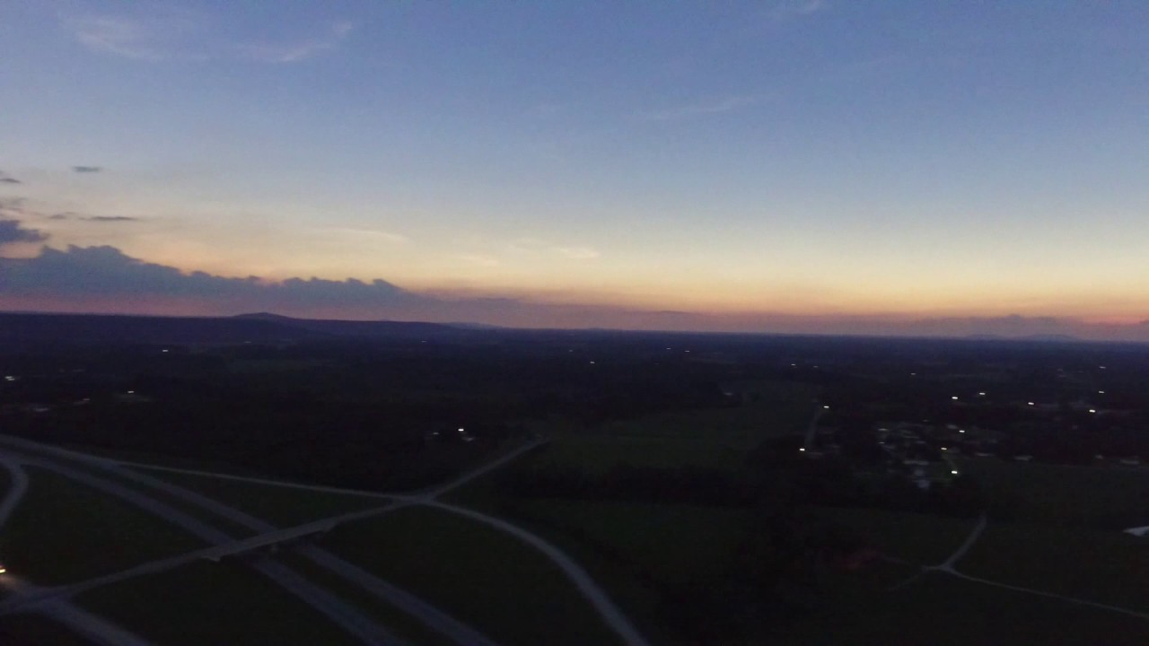 Eclipse 2017 360 degree sunset from drone - YouTube