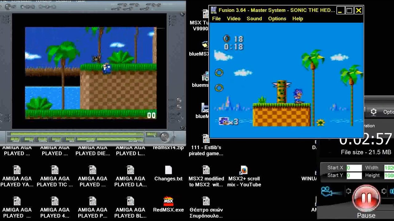 LETS SEE TOGETHER SONIC MASTER SYSTEM & SONYC MSX 2+ HOMEBREW MSX ALSO TURBO MICROSOFT ASCII MSX ...