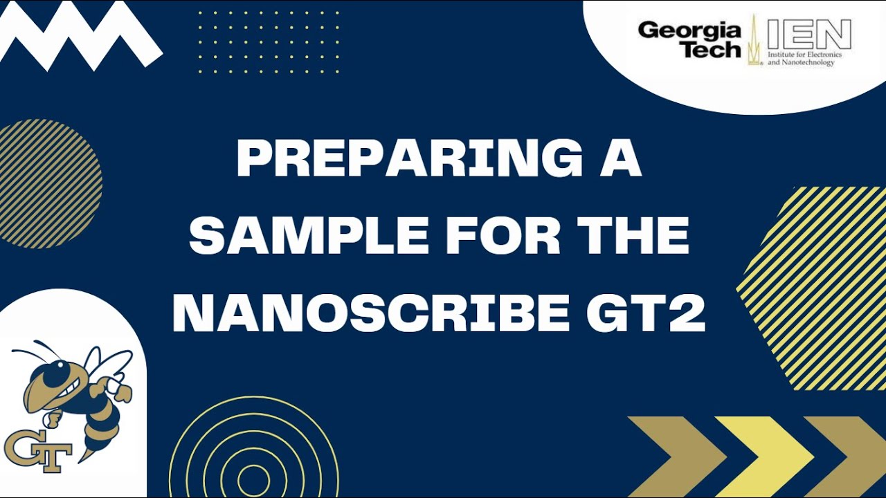 Preparing a Sample (Nanoscribe Photonic GT2 Printer) - YouTube