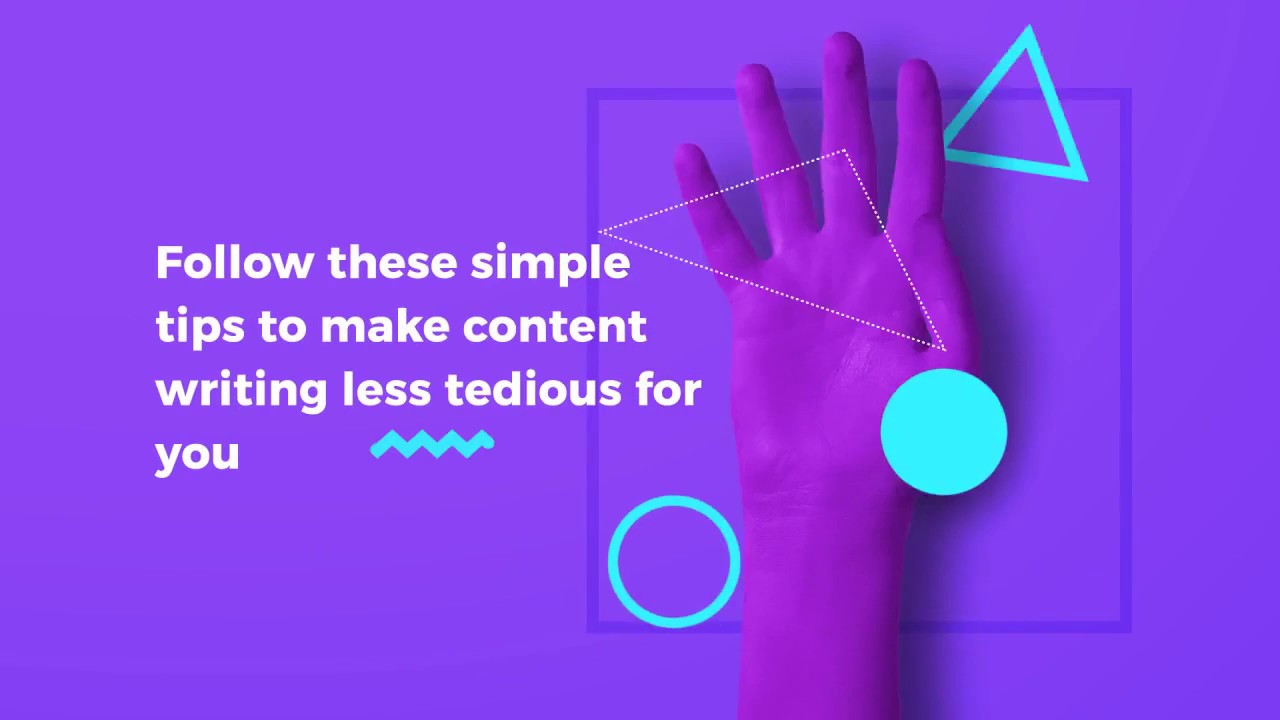 How to Make Content Writing Work Less Tedious - YouTube