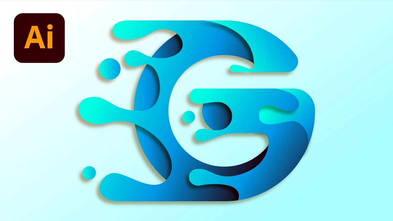 Create a Water Splashing Effect on the Letter G | Adobe Illustrator ...