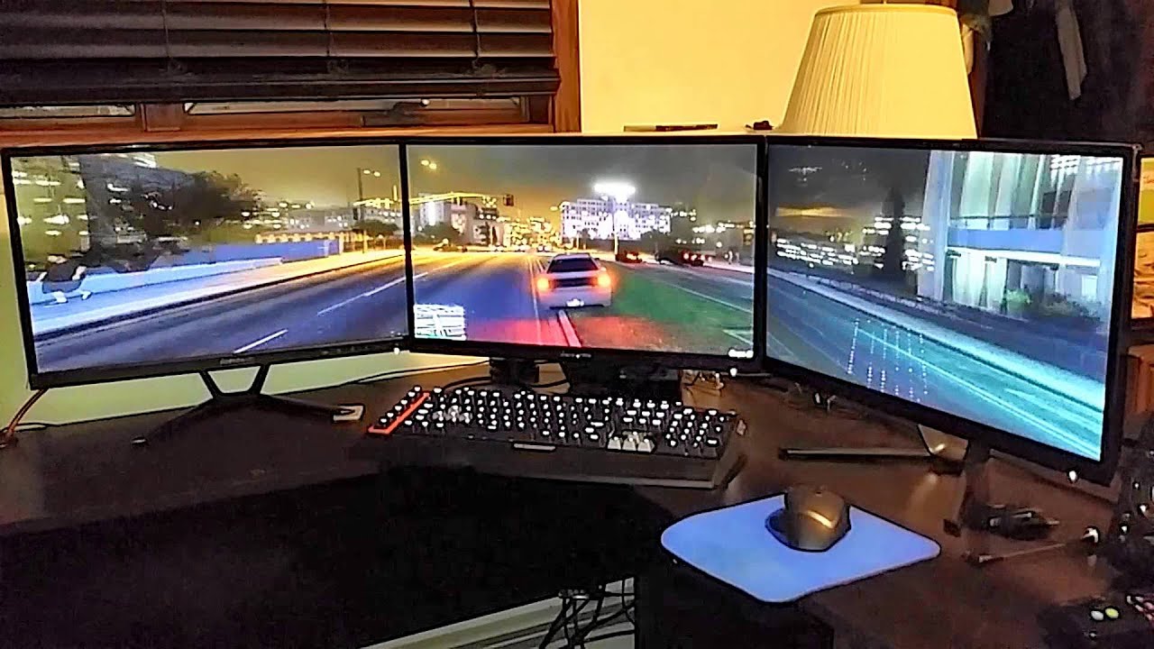 GTA V for PC using Eyefinity - YouTube