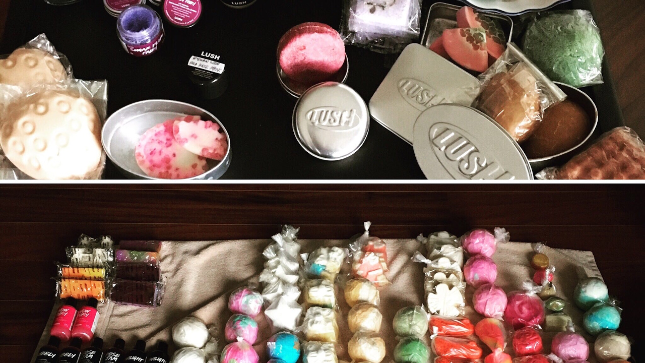 LUSH Cosmetic Collection🛁🚿 (2017) - YouTube