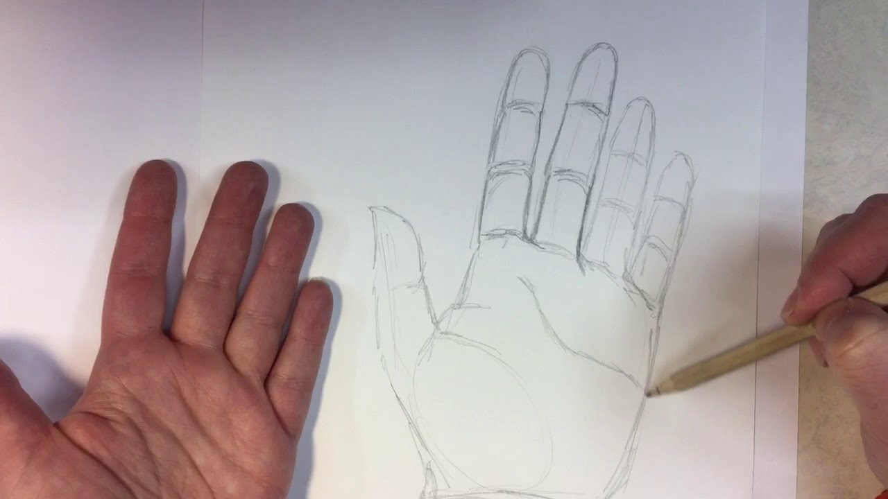 Teckna en hand - YouTube