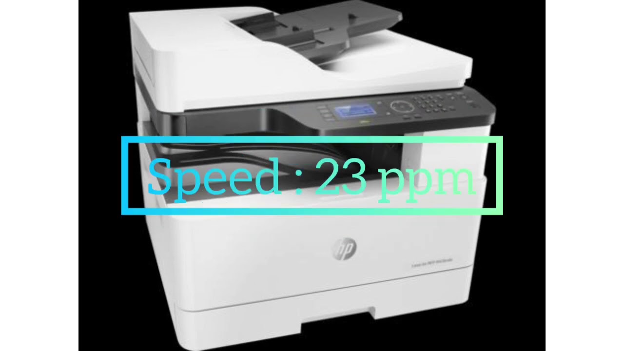 Multi function printer HP M436nda A3 Mono - YouTube