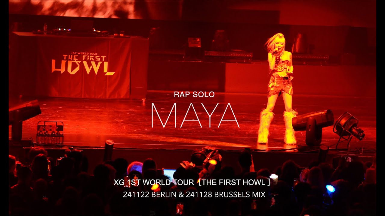 XG MAYA[4K](RAP Solo) 1st world tour[The First Howl ]BERLIN & Brussels ...