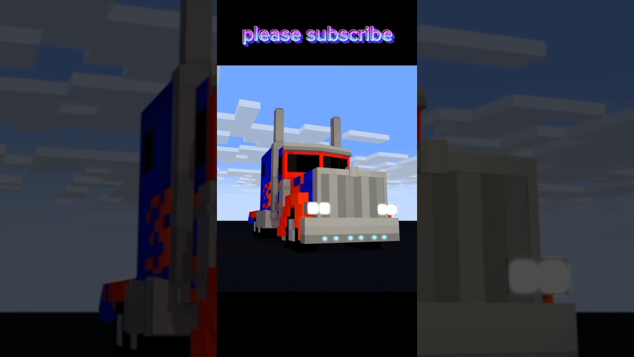 Transformers 2007 Optimus Prime 3D model transformation Minecraft ...