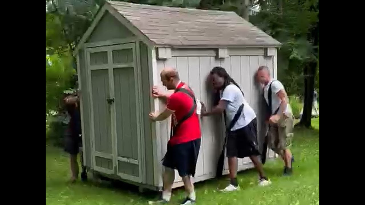 How to Move a Shed in 10 Minutes Using ShoulderDolly Moving Straps ...