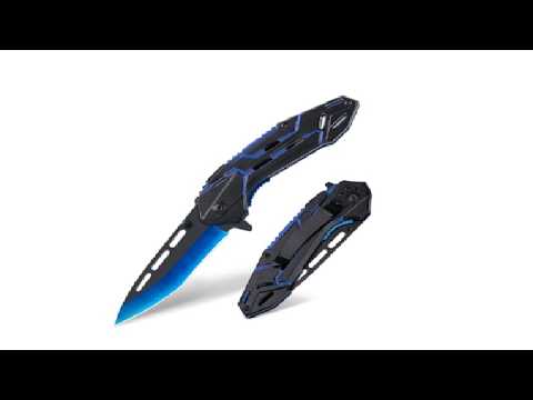 FUNBRO Cool Pocket Knife for Men, Camping Knife with Stainless Steel Blade, EDC Folding Knives